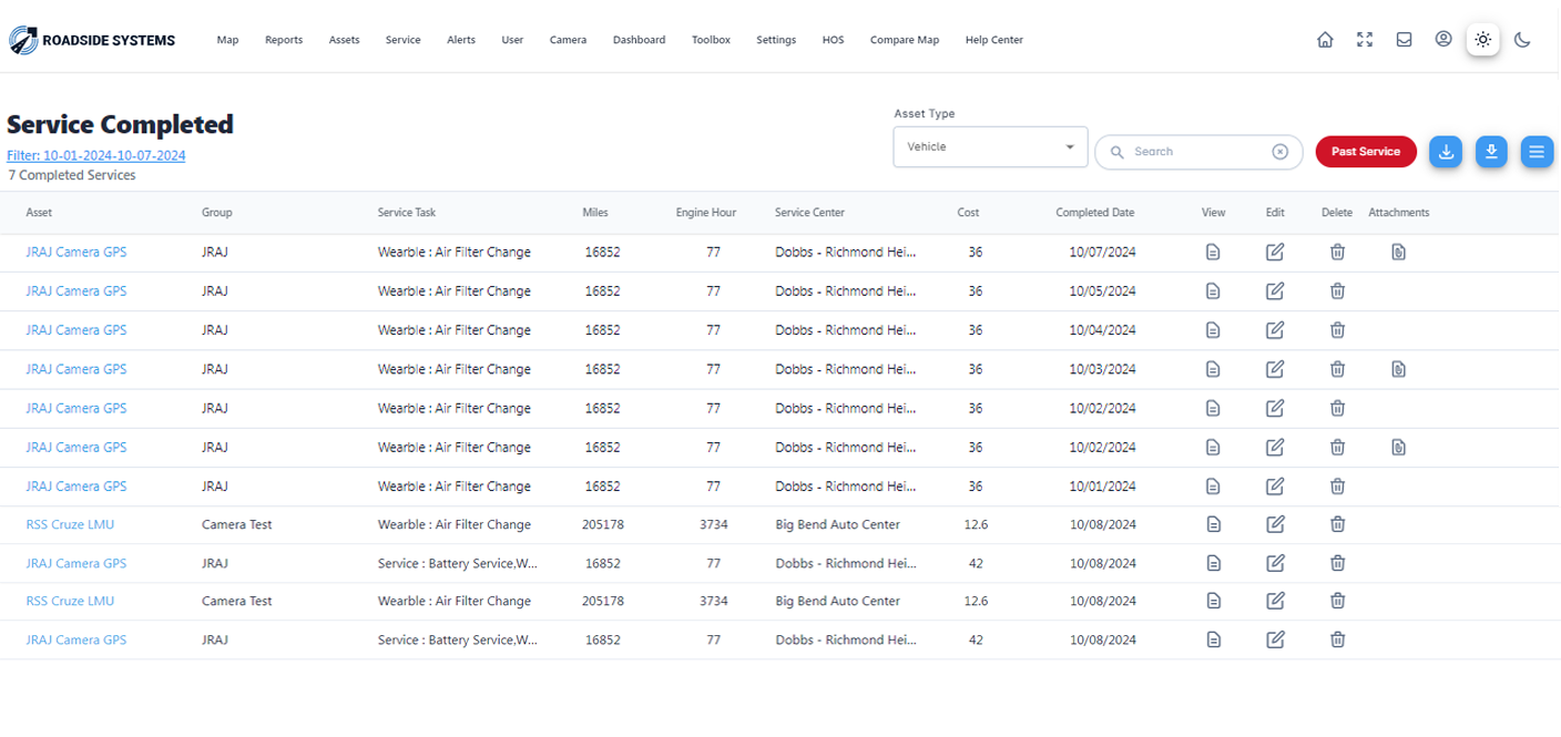 MAINTENANCE – Roadside Systems